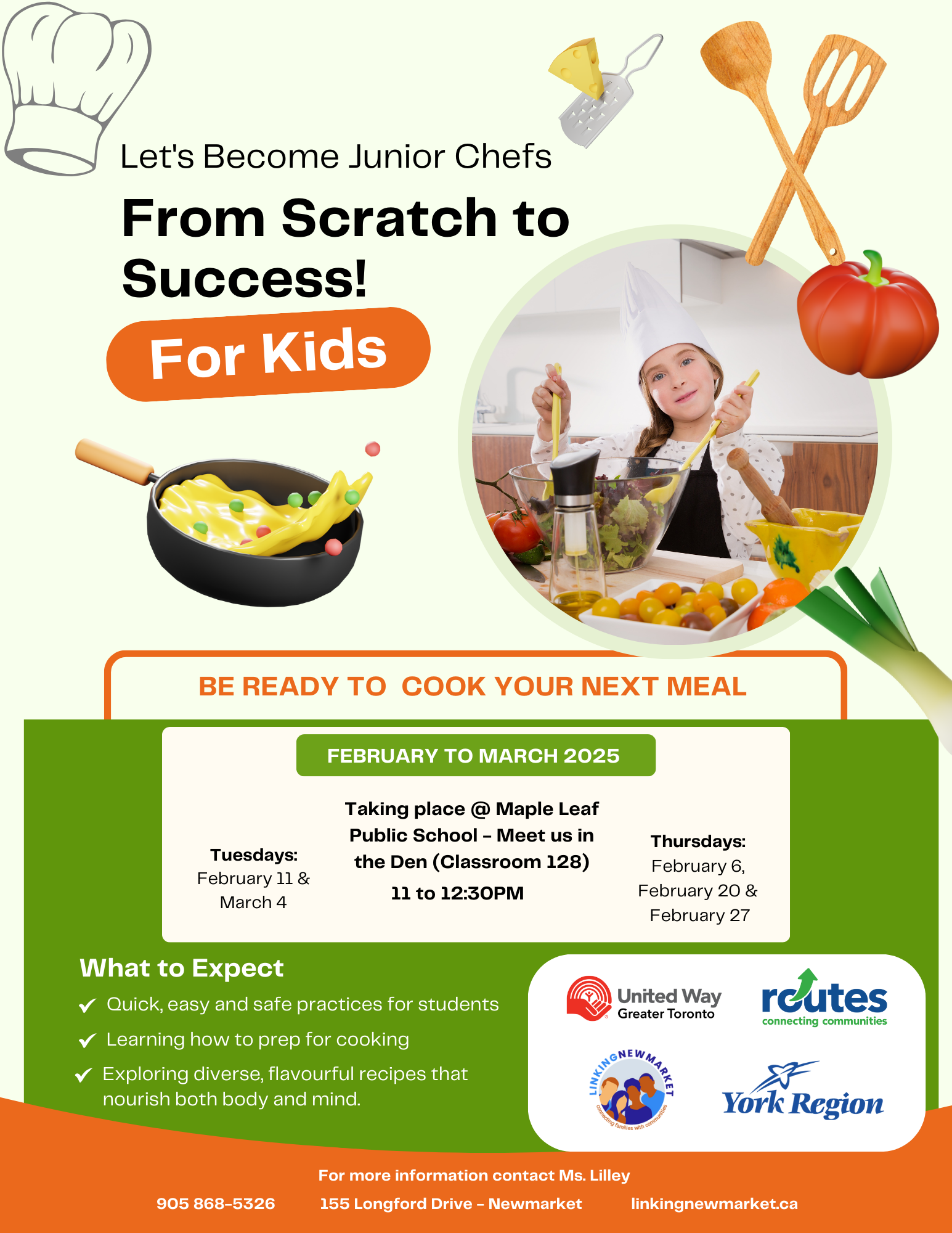 From Scratch to Success! For Kids – Linking Newmarket